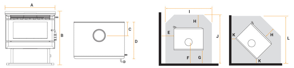 Kalora 600BX Woodstack